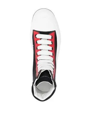 Alexander McQueen Tread Slick Lace-up Sneakers - Black
