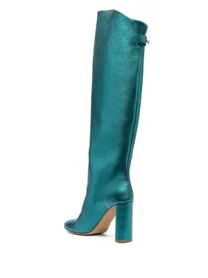 MAISON SKORPIOS Adriana 90mm Knee-high Boots - Blue
