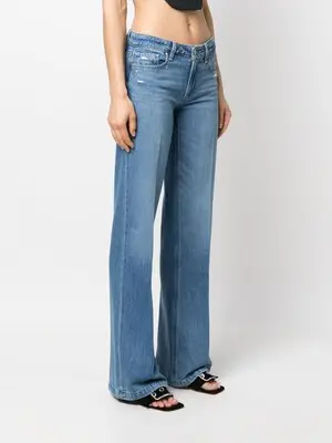 Paige Logo-patch Straight-leg Jeans
