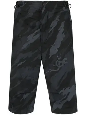 MAHARISHI Camouflage-print Wide Leg Shorts