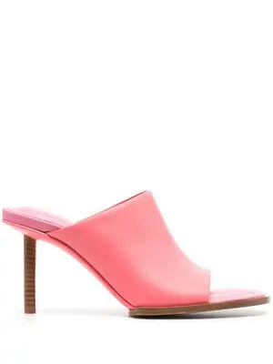 Jacquemus 90mm Les Mules Rond Carré Sandals - Pink