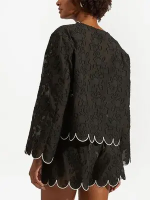 La DoubleJ Embroidered Crop Jacket