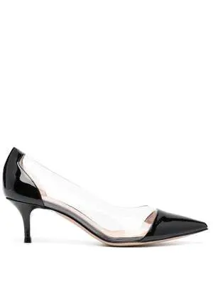 GIANVITO ROSSI Plexi 55mm Patent Leather Pumps - Black