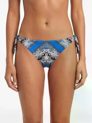 TWINSET Paisley-print Bikini Bottom - Blue