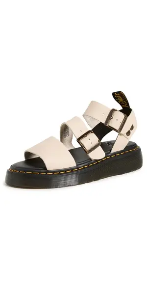 Dr. Martens Gryphon Quad Sandals Parchment Beige