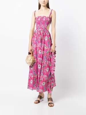 Caroline Constas Margo Floral Long Dress