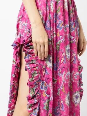 Caroline Constas Margo Floral Long Dress