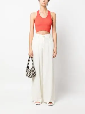 FORTE_FORTE High-waisted Wide-leg Trousers