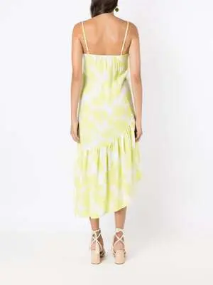 Armani Exchange Abstract-print Asymmetric Dress