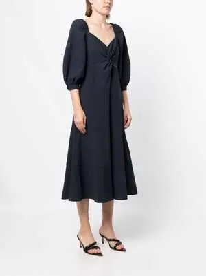 Cinq À Sept Kristina Bishop-sleeves Midi Dress