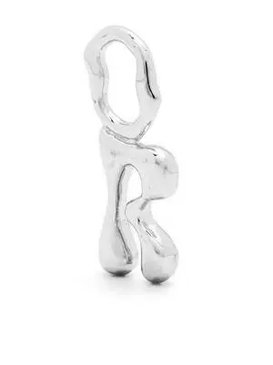 MARIA BLACK Fluent Letter R Pendant - Silver