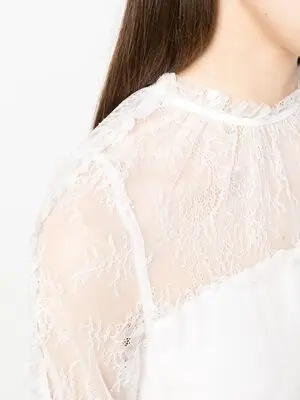 Pinko Chantilly Lace Blouse