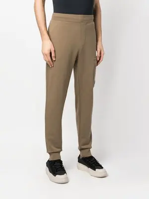 C.P. COMPANY Side Logo-patch Track Pants - Brown