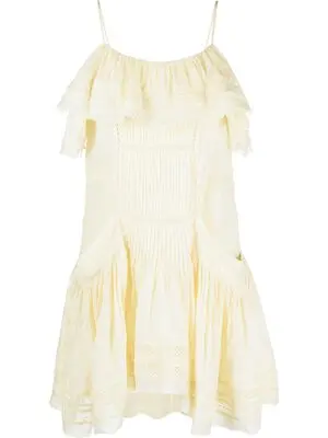 MARANT ETOILE Sleeveless Dress With Ruffle Detailing