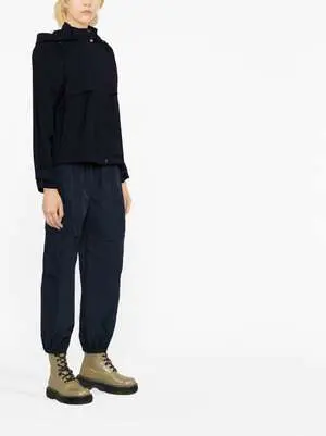 Woolrich Hooded Wool Short Parka
