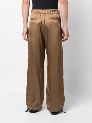 Versace Barocco-print Wide-leg Trousers