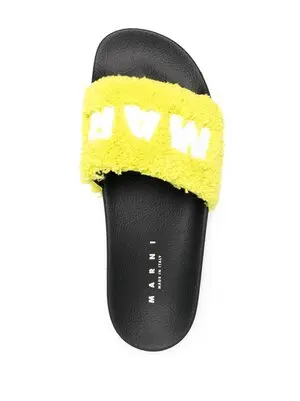 Marni Logo Flat Slides