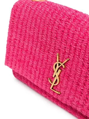 Saint Laurent Kate Raffia Shoulder Bag