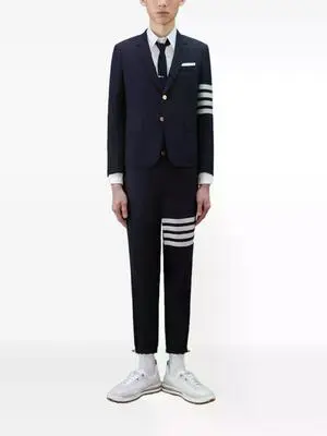 Thom Browne Plain Weave 4-bar Track Trousers - Blue