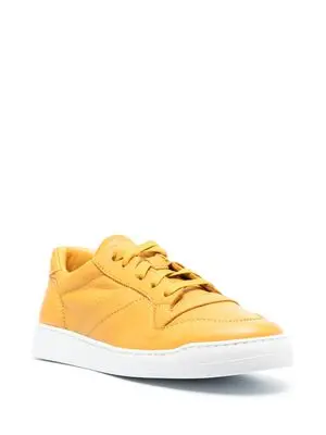 DOUCAL'S Hugh Leather Low-top Sneakers - Yellow