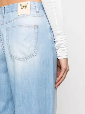 BLUGIRL Denim Wide-leg Trousers