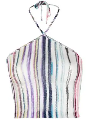Missoni Stripe Knit Halterneck Top