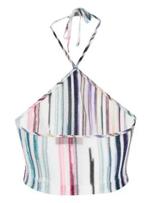Missoni Stripe Knit Halterneck Top