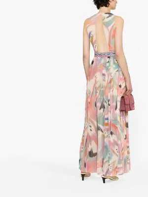 Etro Abstract-print Silk Maxi Dress