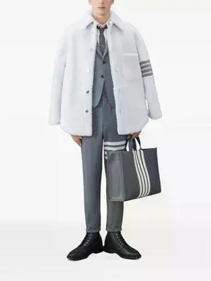Thom Browne 4-bar Elasticated Ankles Trousers - Grey