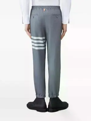 Thom Browne 4-bar Elasticated Ankles Trousers - Grey
