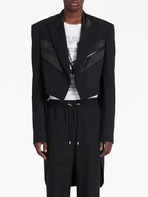 Balmain Single-breasted Wool Tailcoat