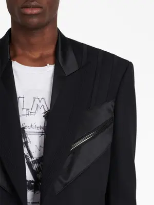 Balmain Single-breasted Wool Tailcoat