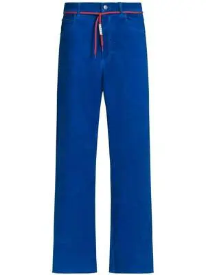 Marni Straight-leg Twill Trousers - Blue