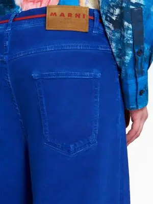 Marni Straight-leg Twill Trousers - Blue