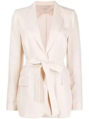 TWINSET Single-breasted Tie-waist Blazer - Pink