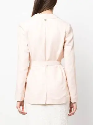 TWINSET Single-breasted Tie-waist Blazer - Pink