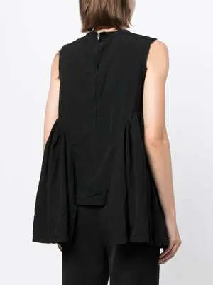 Comme Des Garçons Ruffle-detailing Sleeveless Top