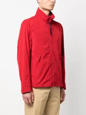 Aspesi High-neck Zip-up Jacket - Red