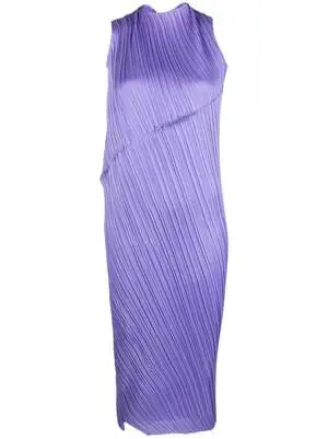 Issey Miyake Intangible Pleated Midi Dress