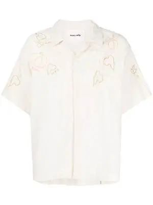 STORY MFG. Graphic-print Short-sleeved Shirt - Yellow