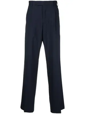 PT TORINO Straight-leg Tailored Trousers - Blue