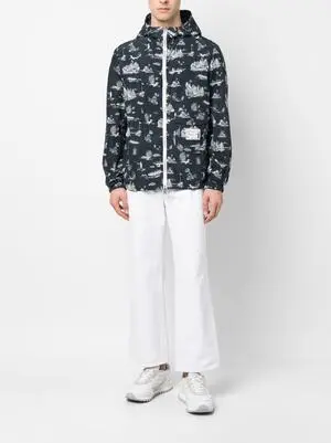 Woolrich Graphic Print Ripstop Windbreaker