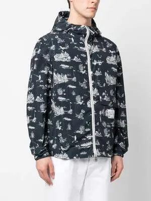 Woolrich Graphic Print Ripstop Windbreaker
