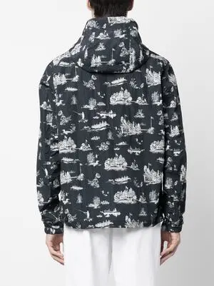 Woolrich Graphic Print Ripstop Windbreaker