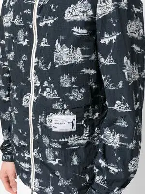 Woolrich Graphic Print Ripstop Windbreaker