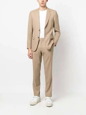 Sandro Wool Suit Jacket - Neutrals