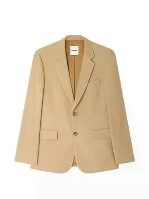Sandro Wool Suit Jacket - Neutrals