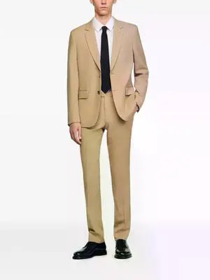 Sandro Wool Suit Jacket - Neutrals