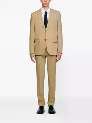 Sandro Wool Suit Jacket - Neutrals