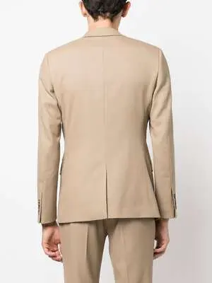Sandro Wool Suit Jacket - Neutrals